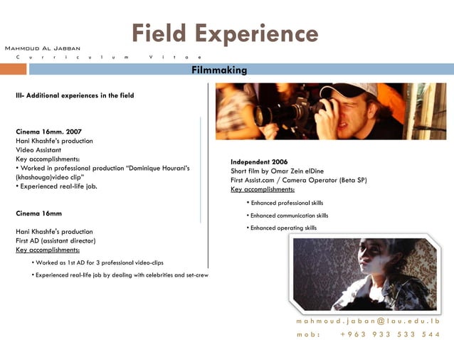 Mahmoud Al Jabban Cv | PDF | Video Production | Content Production