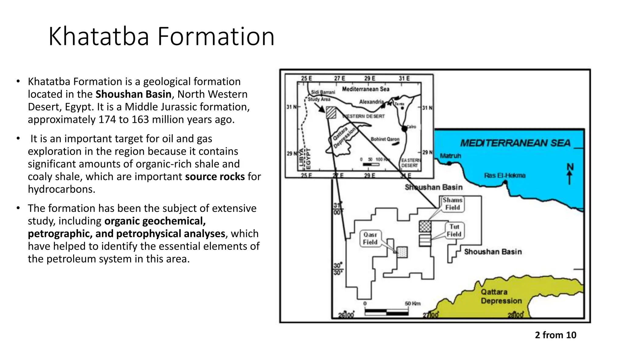 Khatatba Petroleum System in Shoushan Basin - Case Study | PPTX