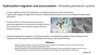 Khatatba Petroleum System in Shoushan Basin - Case Study | PPTX
