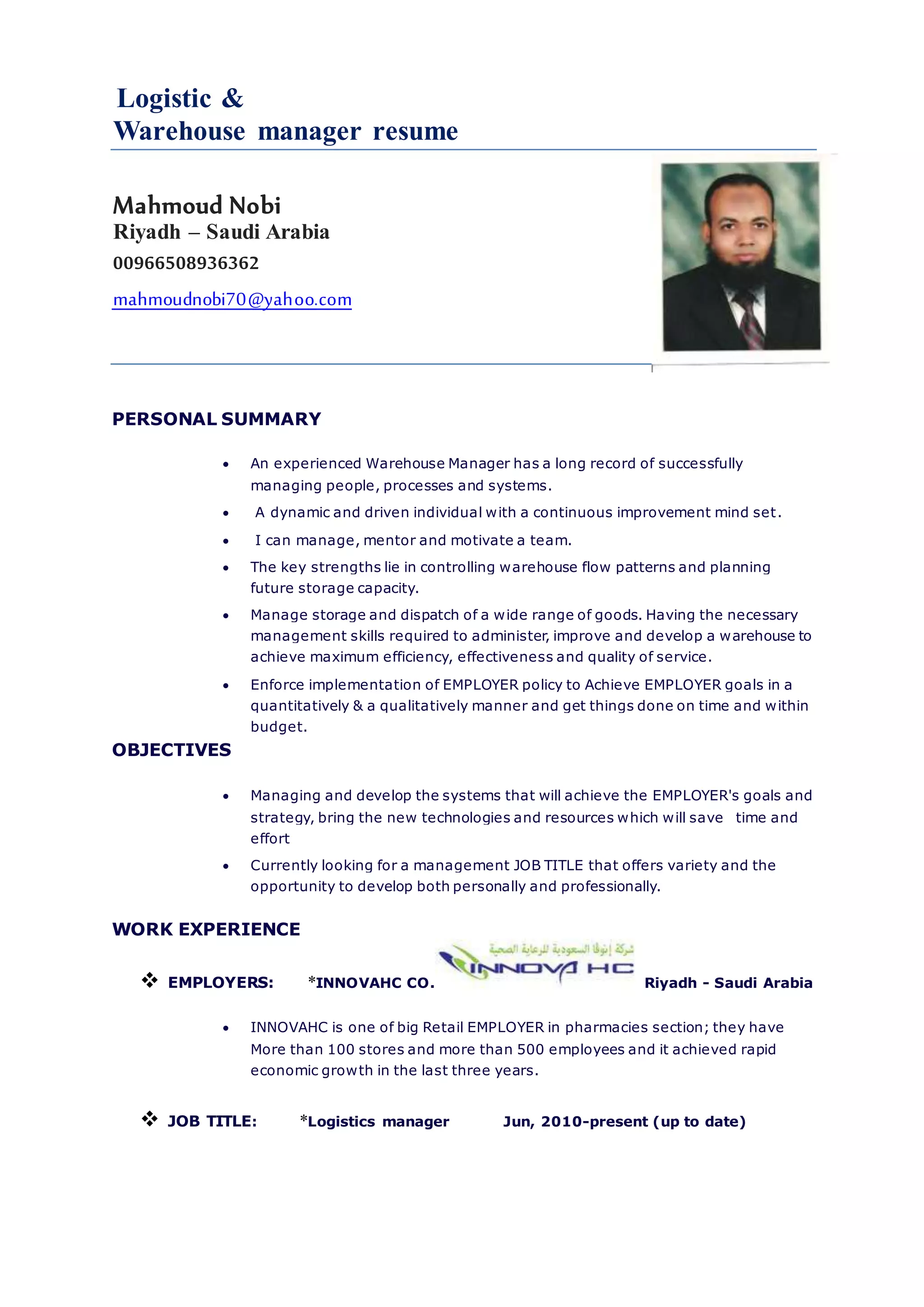 Mahmoud resume. | DOCX