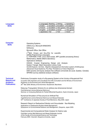 Mahmoud Resume English | PDF | Physics | Science