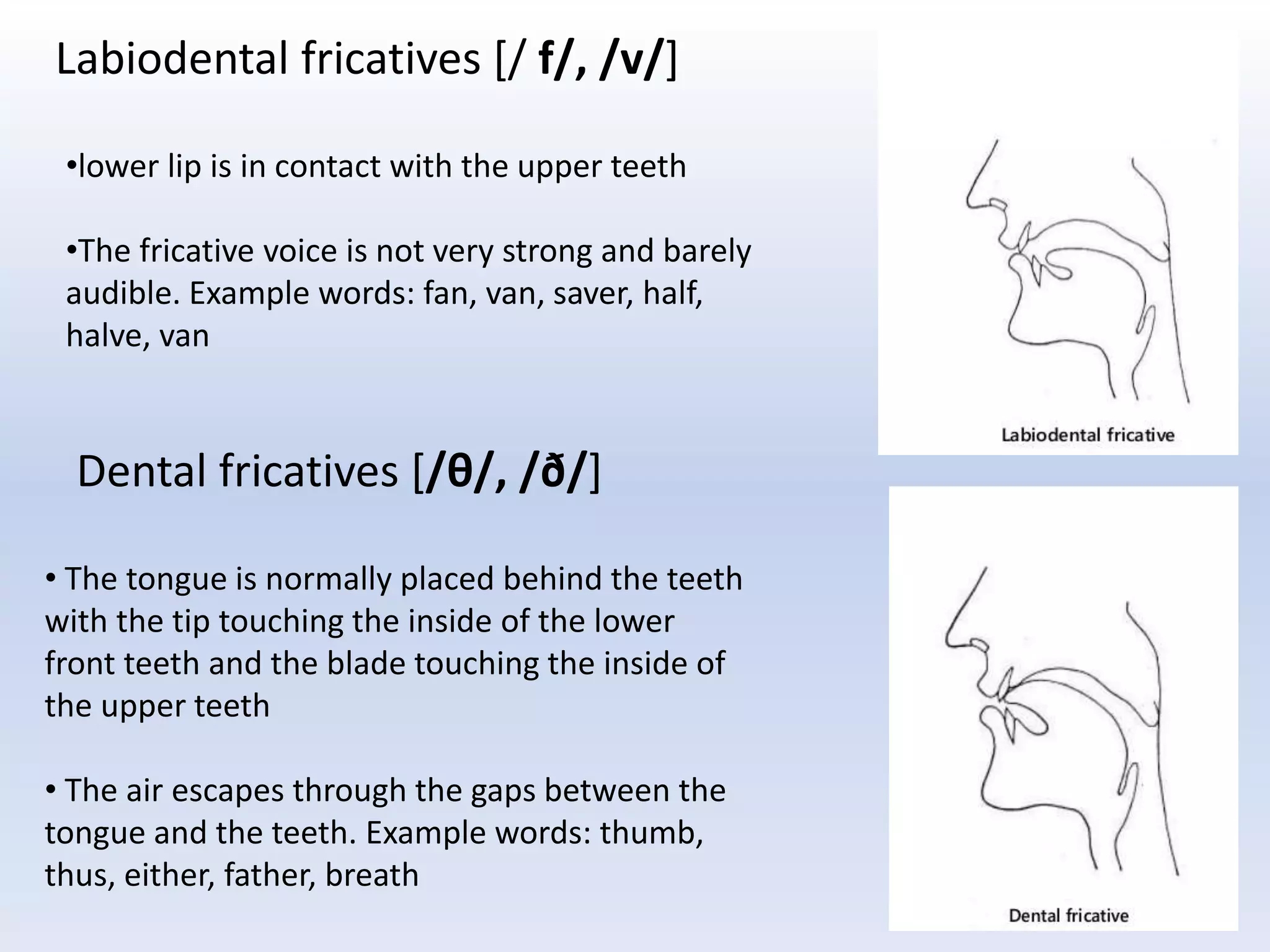 Fricatives of English | PPTX