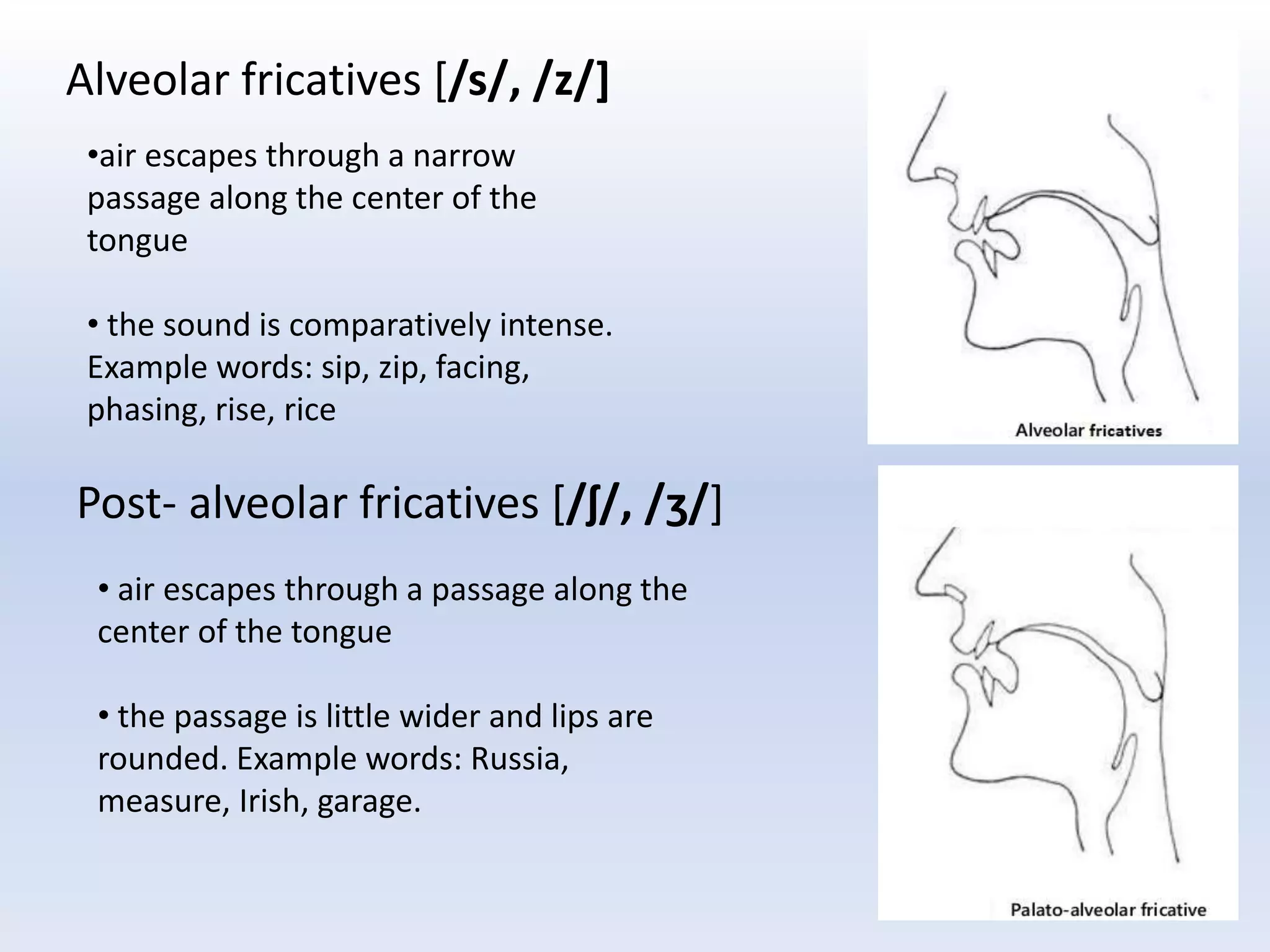 Fricatives of English | PPTX