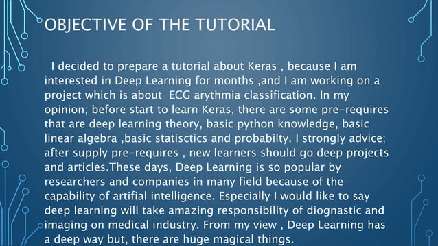 KERAS Python Tutorial | PPTX