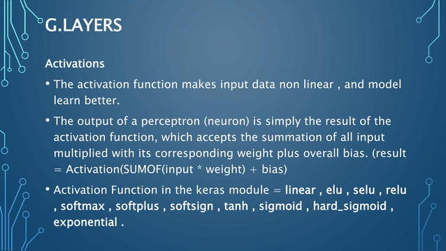 KERAS Python Tutorial | PPTX