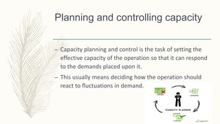 Capacity Planning And Control | PPTX