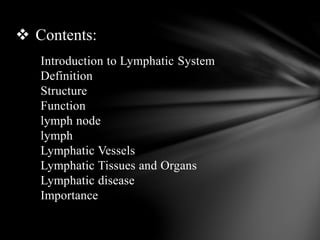 Lymphatic System | PPTX