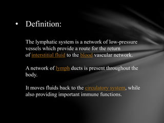 Lymphatic System | PPTX