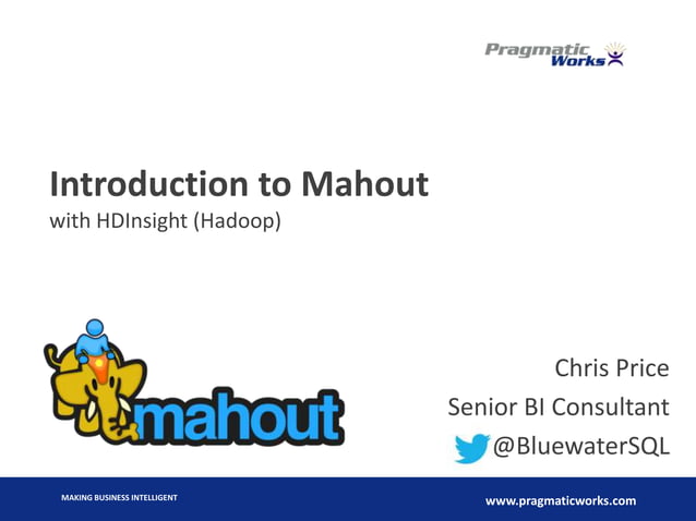 Introduction to Mahout with HDInsight | PPT