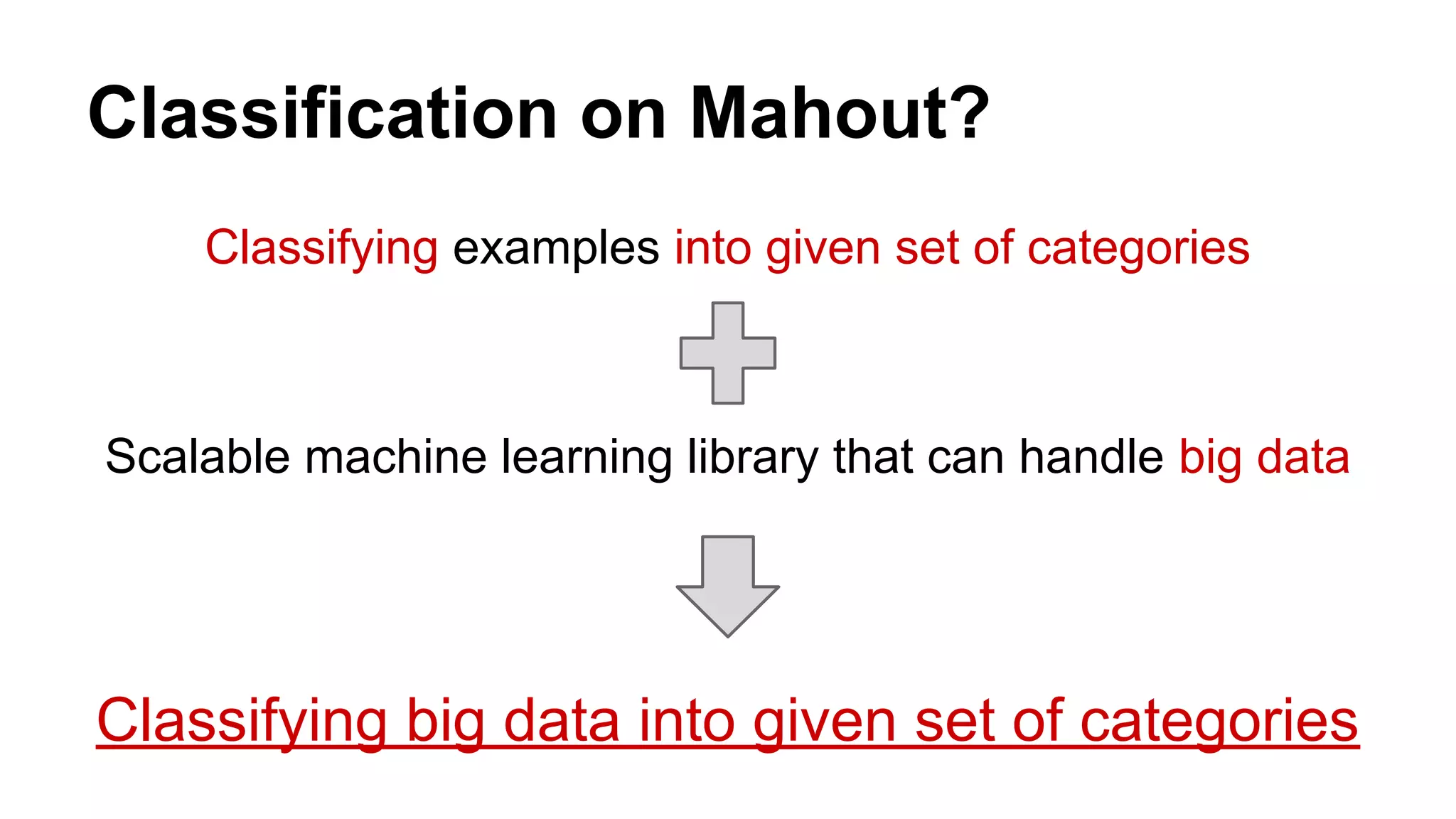 Mahout classification presentation | PPT