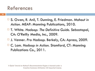 A Quick Tutorial on Mahout’s Recommendation Engine (v 0.4) | PPT