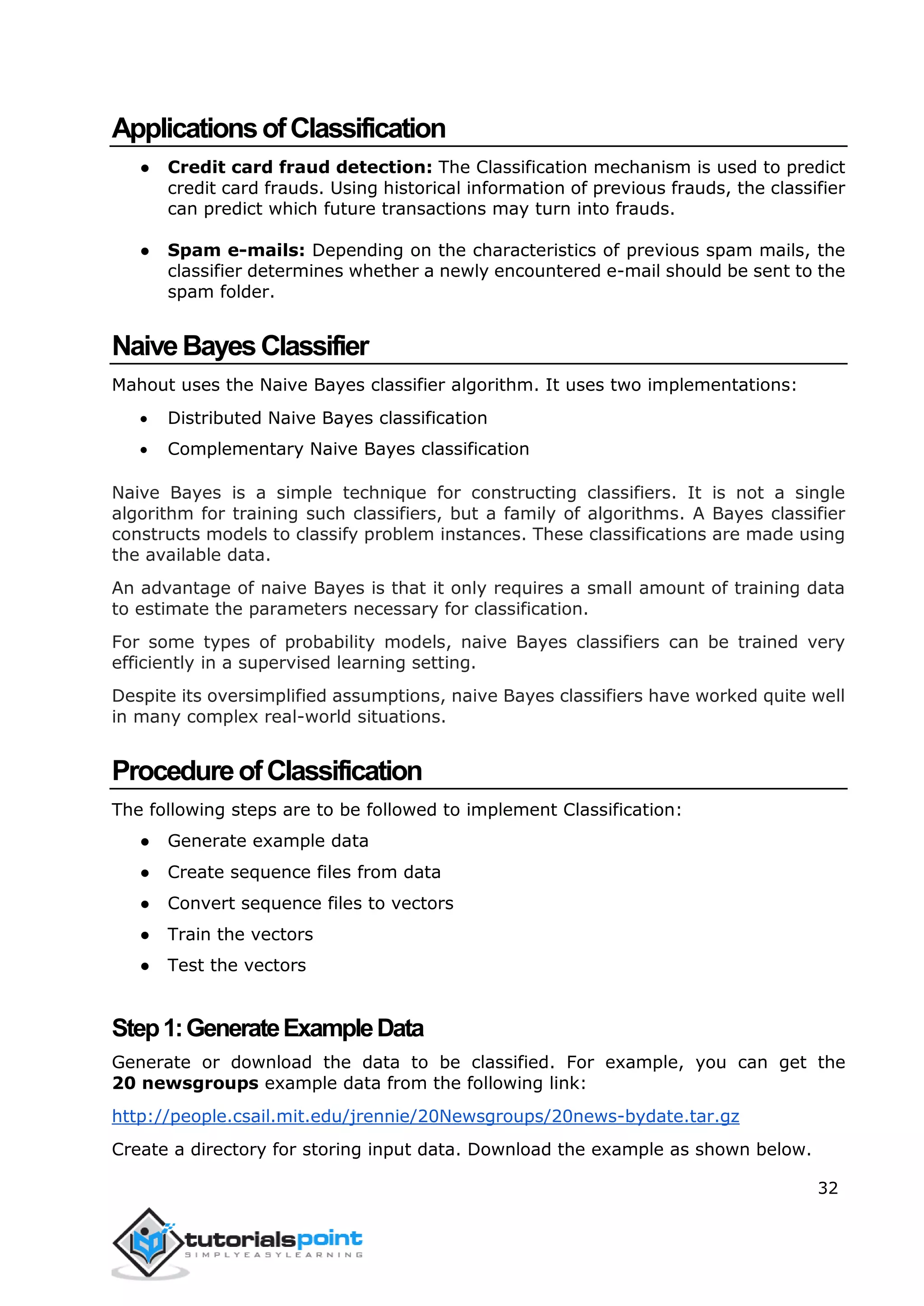 Mahout tutorial | PDF