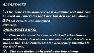 SLUMP TEST AND VEE-BEE TEST | ODP