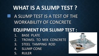 SLUMP TEST AND VEE-BEE TEST | ODP
