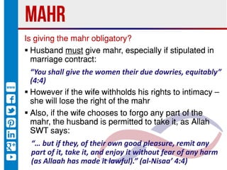 Mahr, mahrams and walis - Knowing your duties and rights | PDF