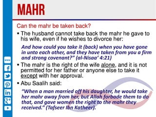 Mahr, mahrams and walis - Knowing your duties and rights | PDF