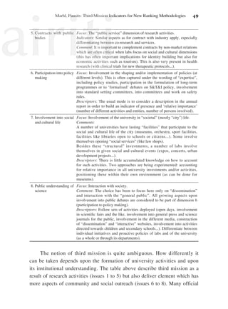 Indicadores da terceira missão | PDF
