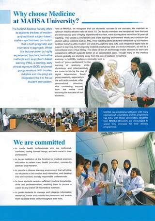 Mahsa Mbbs Brochures 2015 | PDF