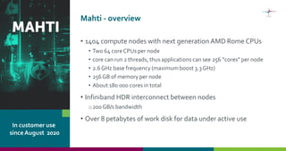 Mahti quick-start guide | PDF
