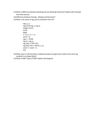 verilog interview | PDF
