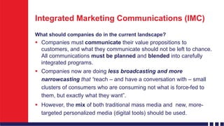 IMC Plan for principles of marketing course | PPT