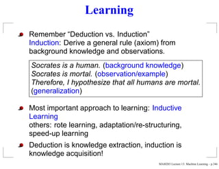 MAI0203 Lecture 13: Machine Learning | PDF | Artificial Intelligence ...