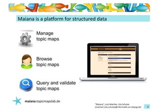 Maiana - The social Topic Maps explorer | PDF
