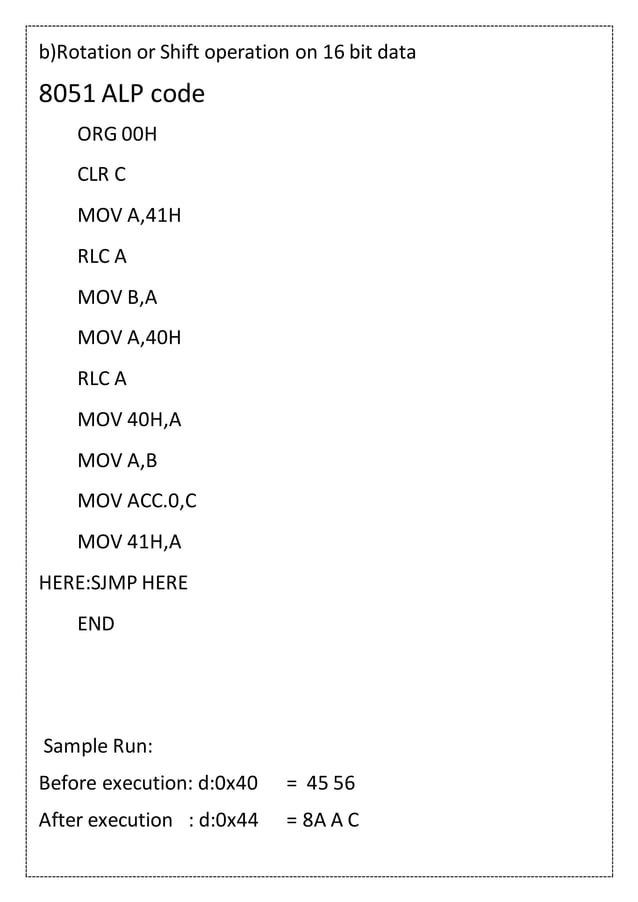 Maicrocontroller lab basic experiments | DOCX | Programming Languages | Computing