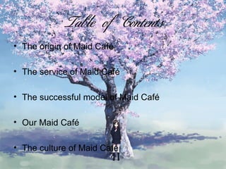 Maid cafe | PPT