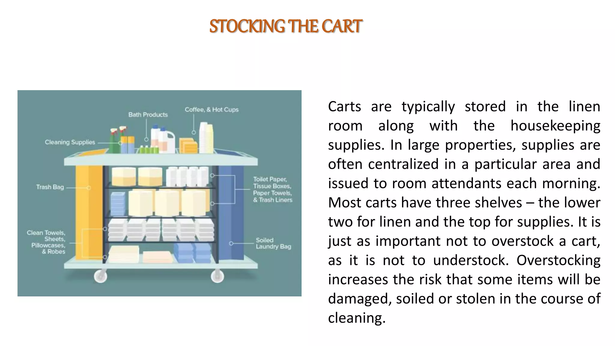 Housekeeping Workshop DAY - 6 (Maid Cart) | PPTX