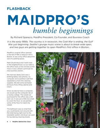 MaidPro Behind The Clean | PDF