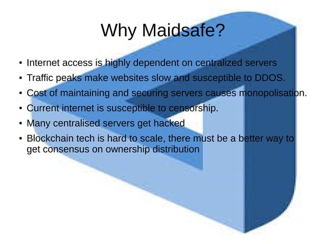 MAIDSAFE Installer DEMO Project SAFE London | PPT