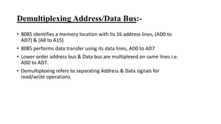 MAI-introduction of memory and i/o device with 8085 | PPTX