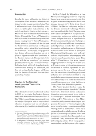 Takitoru From Parallel to Partnership Mai journal | PDF