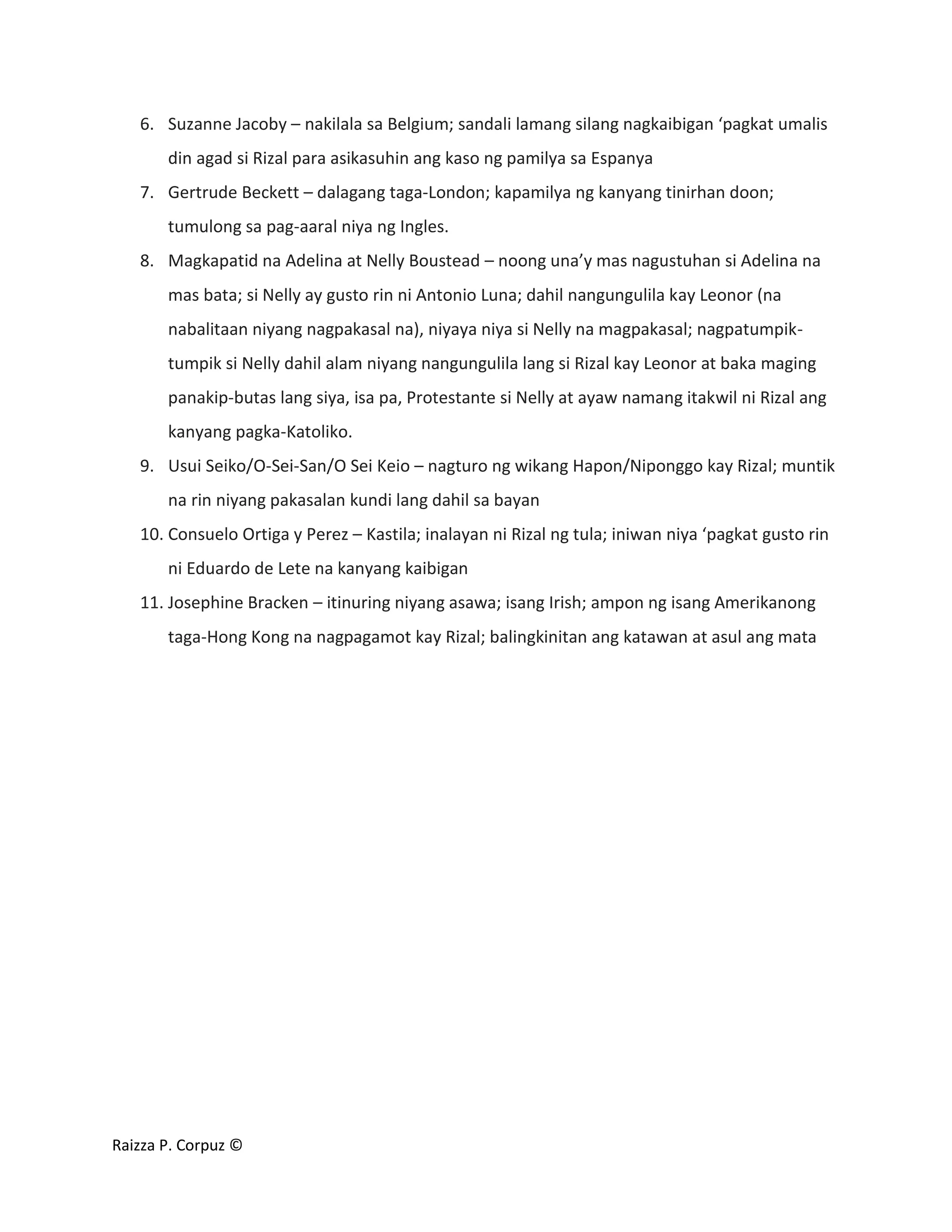 BATAS RIZAL AT MAIKLING TALAMBUHAY NI RIZAL | DOCX