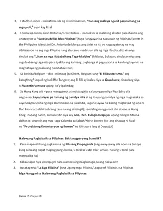 BATAS RIZAL AT MAIKLING TALAMBUHAY NI RIZAL | DOCX