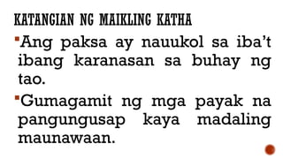 Maikling katha sa panahon ng kasarinlan.pptx
