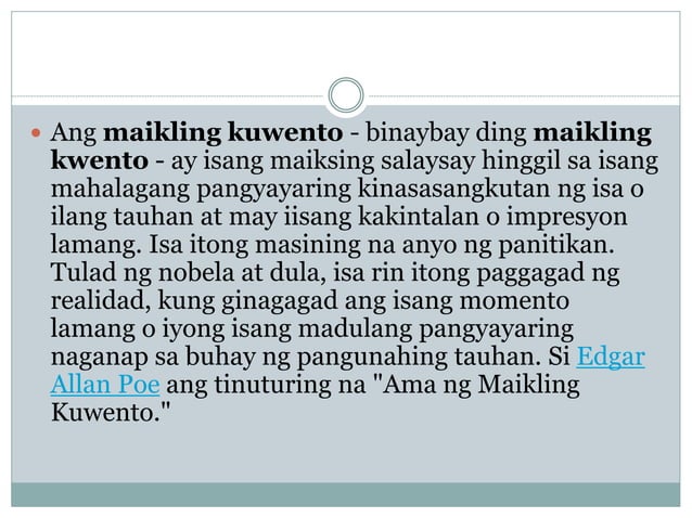 Maikling kwento | PPTX