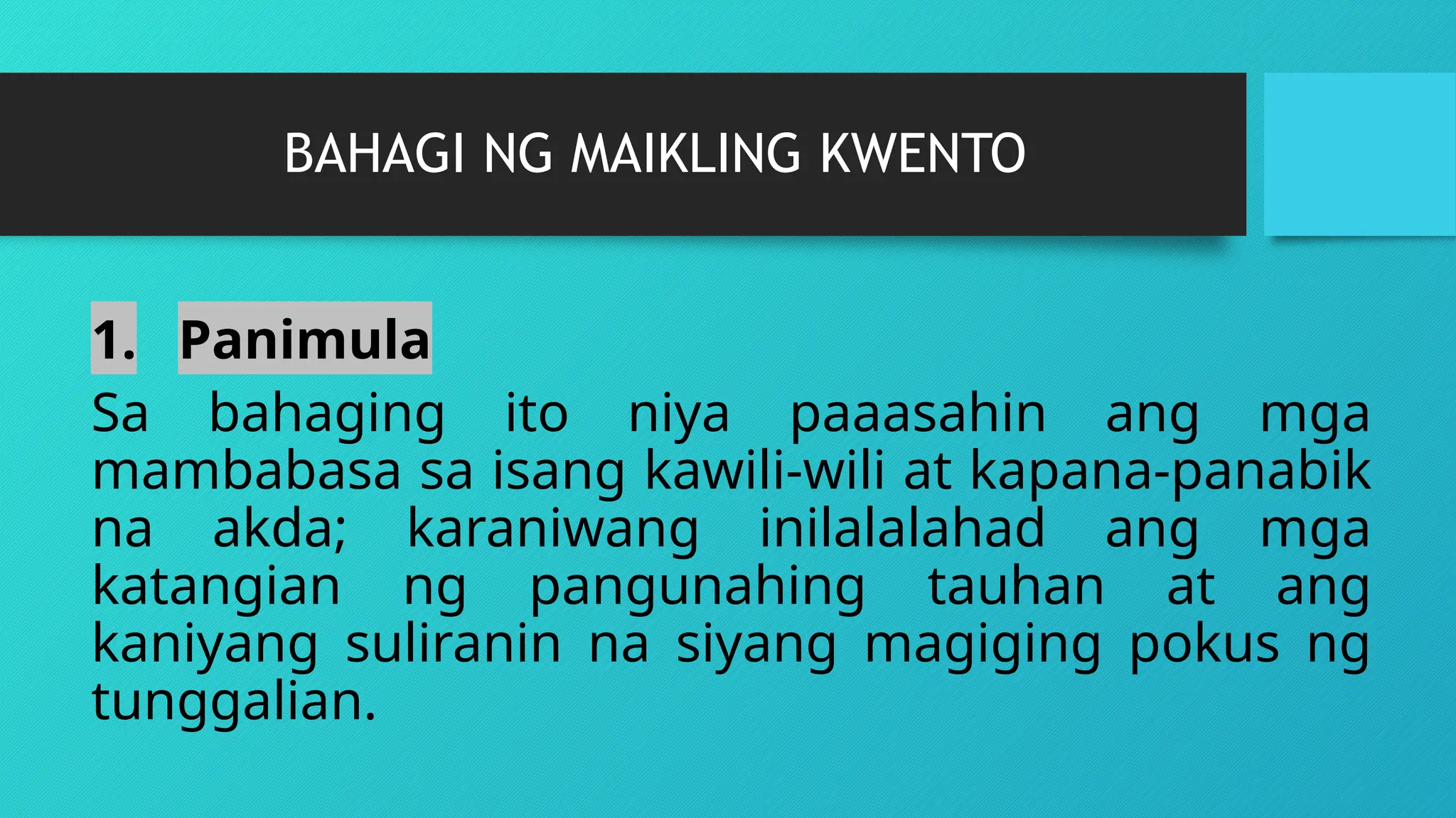 MAIKLING KWENTO Panitikang Asyano Filipino 9 | PPTX