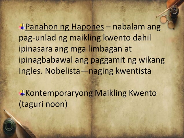 Maikling kwento at nobela | PPTX