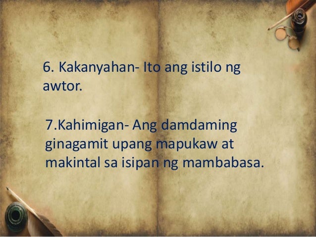 Istilo Sa Pagsulat Ng Nobela - pagsulatsay