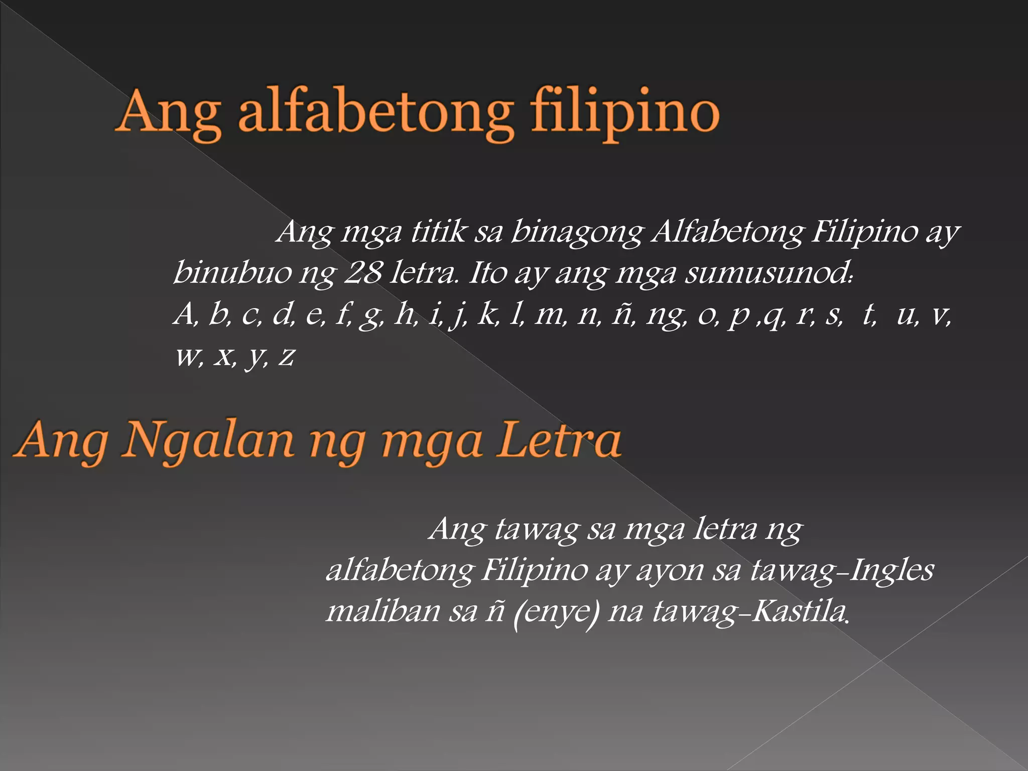 Maikling salaysay ng alfabetong filipino | PPTX