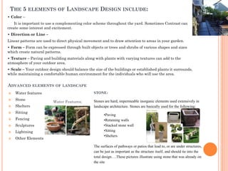 Elements of Landscape | PPTX