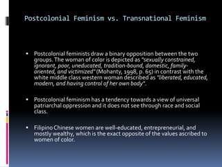 THE FILIPINO CHINESE WOMAN: CREATION OF TRANSNATIONAL FEMINIST COUNTERPUBLIC IN MODERN ...