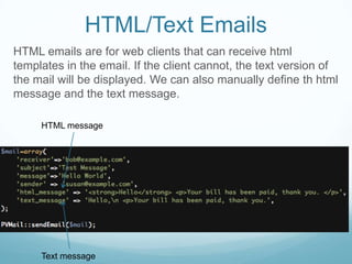 Sending Email Basics PHP | PPTX