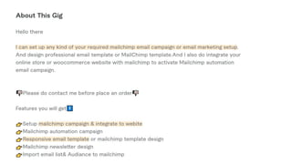 Mailchimp integration | PDF