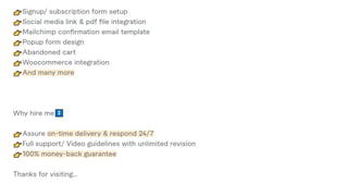 Mailchimp integration | PDF