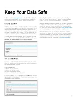 Mail chimp for-designers | PDF | Email | Internet