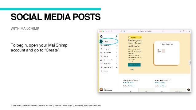 MailChimp Guide - How to schedule social media posts | PPT