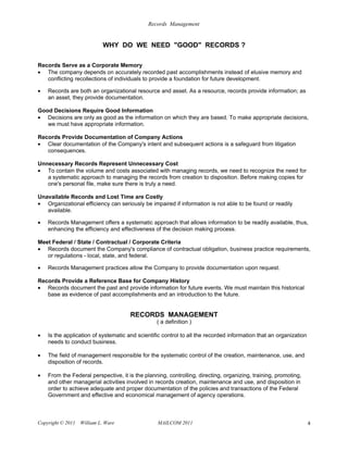 Mailcom 2011 Records & Information Handout | DOC